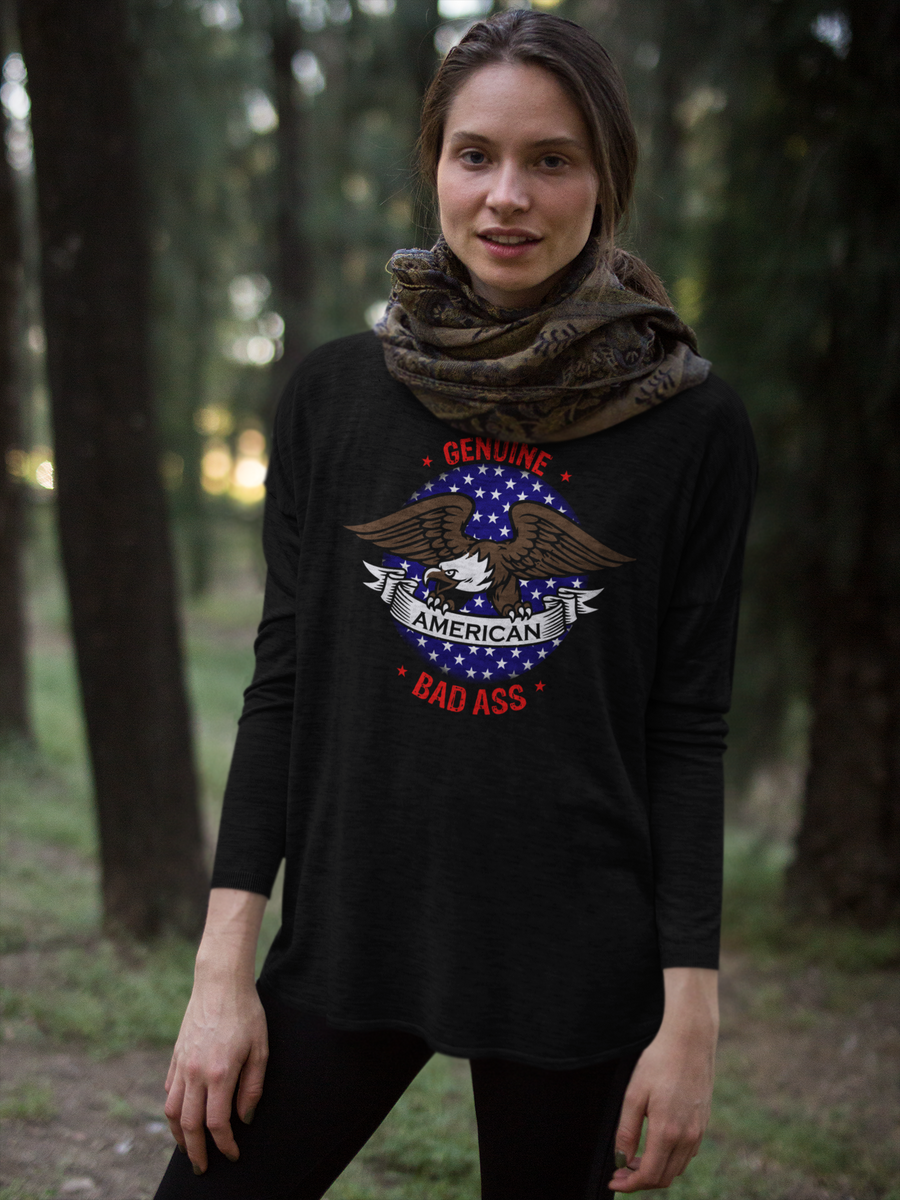 WOMEN'S LONG SLEEVE GRAPHIC TEES – American Bad Ass Apparel