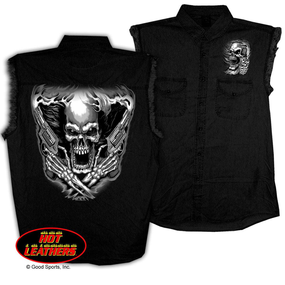 Assassin Sleeveless Denim Shirt – American Bad Ass Apparel