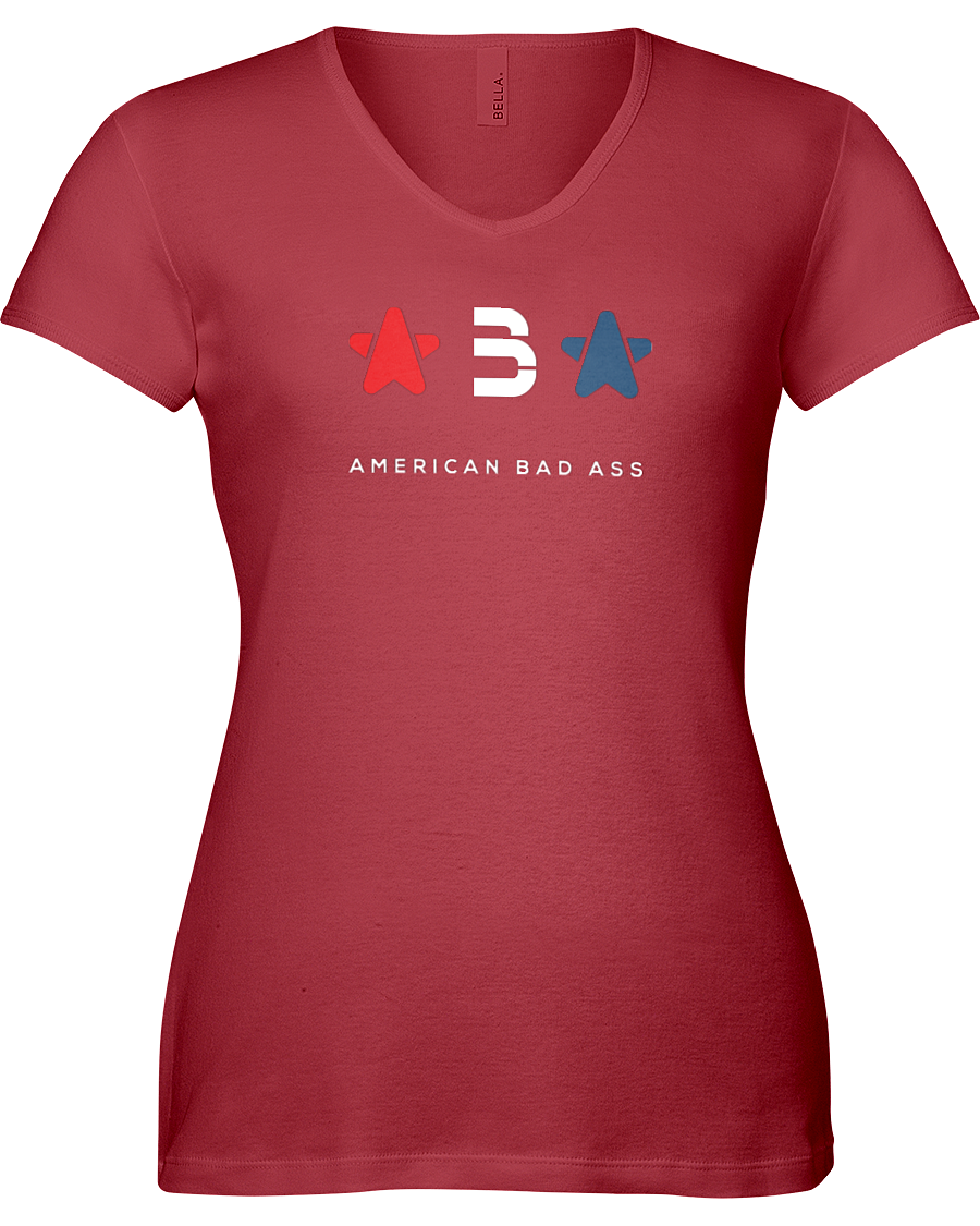 Original American Bad Ass Short Sleeve Ladies V Neck – American Bad Ass ...