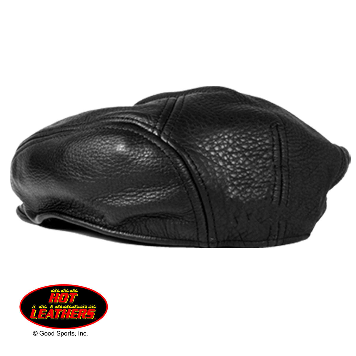 Classic Black Leather Ascot Cap – American Bad Ass Apparel