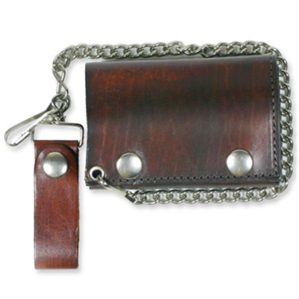 Trifold Wallet in Antique Brown – American Bad Ass Apparel