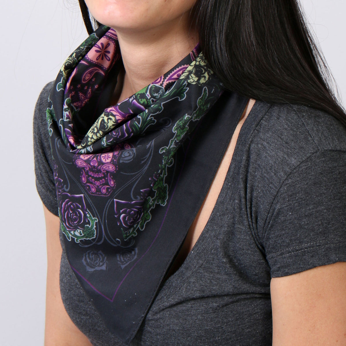 Paisley Skull Bandana – American Bad Ass Apparel