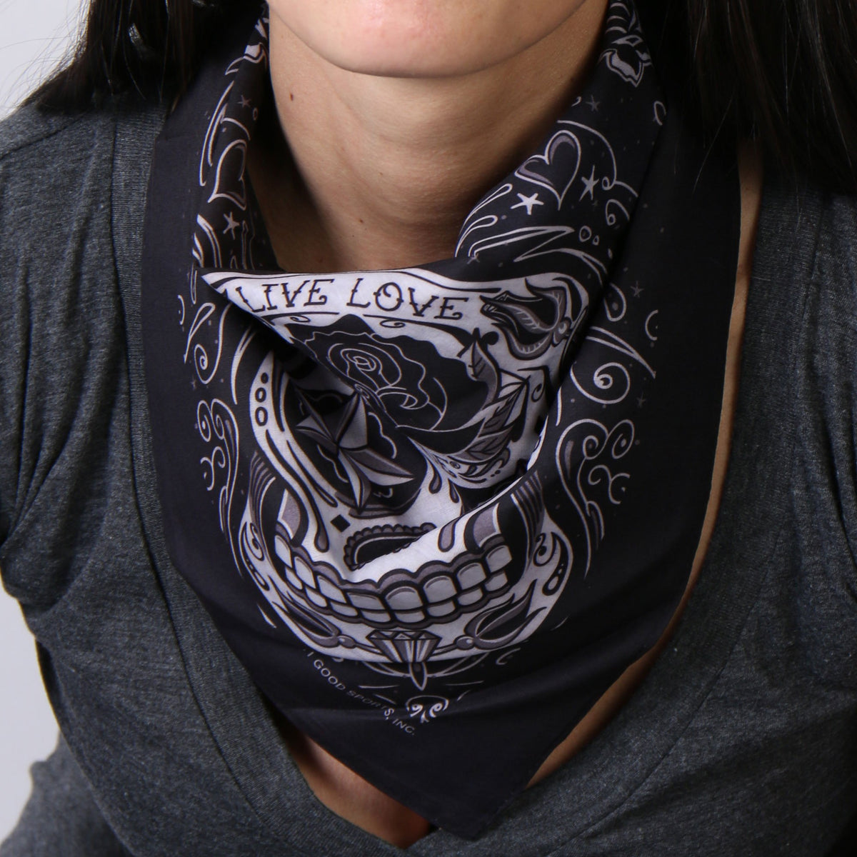 Sugar Skull Bandana – American Bad Ass Apparel
